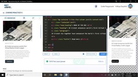 Venkata Vidhya Gayathri Manjula On Linkedin Ccbpintensive Nxtwave Coding