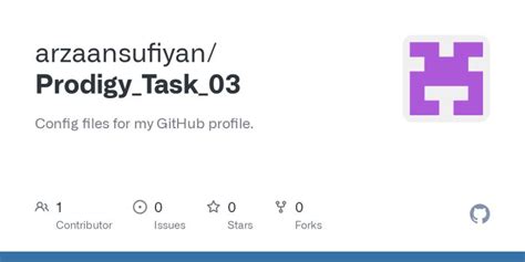 Sufiyan Shahid On Linkedin Github Arzaansufiyan Prodigy Task 03 Config Files For My Github