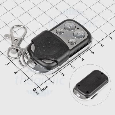 Remote Fixed Code 433MHz 4 Nút Lên Xuống Tròn Vỏ Inox