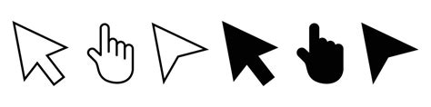 Black Cursor Vector Art Icons And Graphics For Free Download
