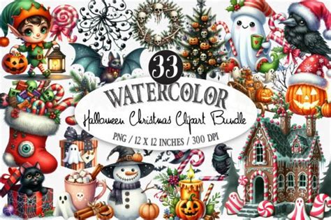 Halloween Christmas Png Graphic By Designking · Creative Fabrica