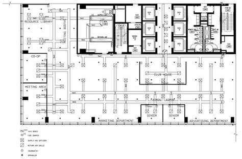 Office Floor Plan Design For Hvac Rcp