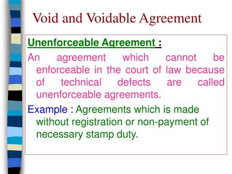 Ppt Void And Voidable Agreement Powerpoint Presentation Free