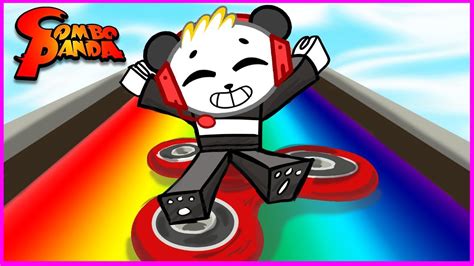 Roblox Box Slide Down A Rainbow On Fidget Spinner Lets Play With