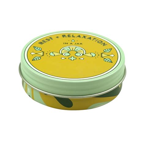 Custom Round Candy Tins With Scew Lid Mjh