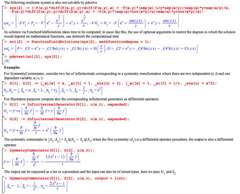 Differential Equations New Features In Maple 15 Technical Computing