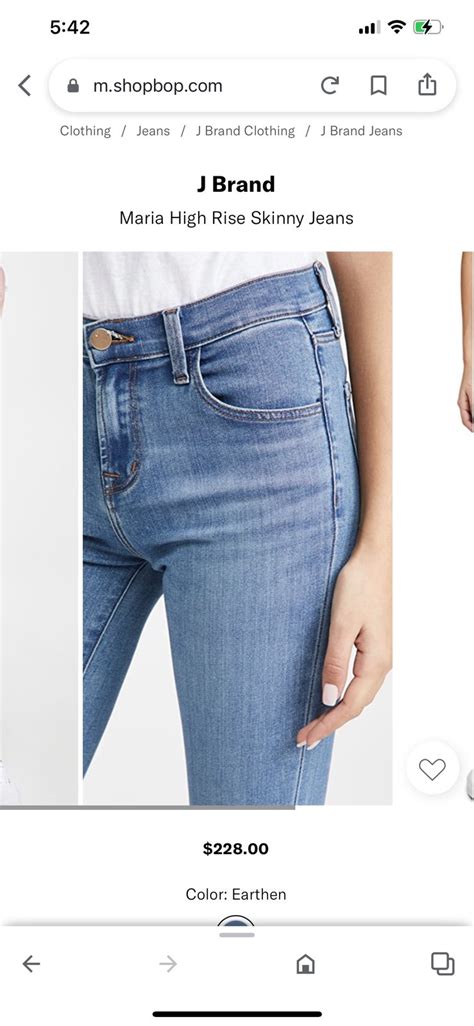J Brand Womens Maria Blue Denim Medium Wash High Rise Skinny Jeans Size