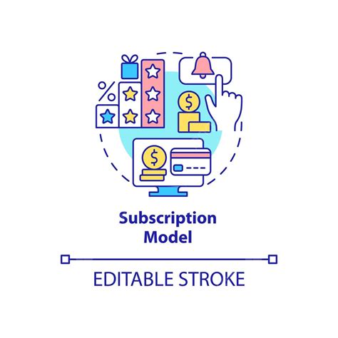 Subscription Model Concept Icon Internet Complex Illustration Vector Internet Complex