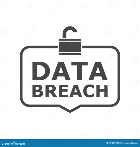 Data Breach Concept Simple Vector Icon Stock Vector Illustration Of Network Cyber 123299838