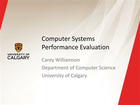 Ppt 1 Computer Systems Performance Evaluation Overview 2 Performance Evaluation In
