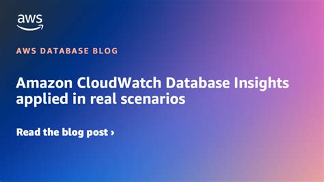 Amazon Cloudwatch Database Insights Applied In Real Scenarios Aws Database Blog