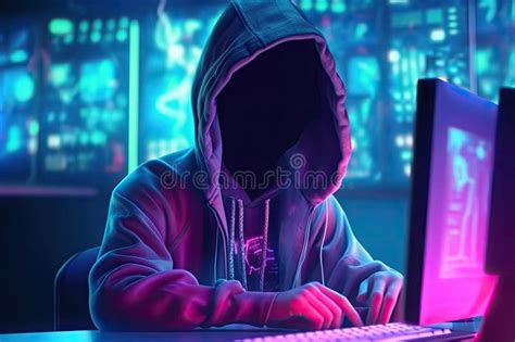 Anonymous Hacker Concept Of Hacking Cybersecurity Cybercrime Cyberattack Stock Illustration
