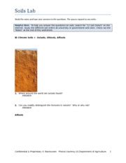 Module 06 Soils Lab Soils Lab Study The Notes And Type Your Answers To The Questions The