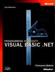 Programming Microsoft Visual Basic Net Core Reference Balena
