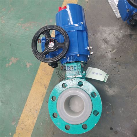 Berreq941f4智能一体化电动法兰衬氟球阀q941f4 16c Dn80 谷瀑goepecom