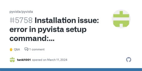 Installation Issue Error In Pyvista Setup Command Pythonrequires