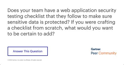 Does Your Team Have A Web Application Security Testing Checklist That