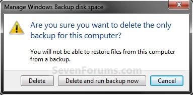 Backup User And System Files Delete Backups Tutorials