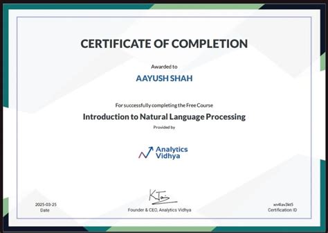 Naturallanguageprocessing Analyticsvidhya Machinelearning Newmilestoneachieved Aayush Shah