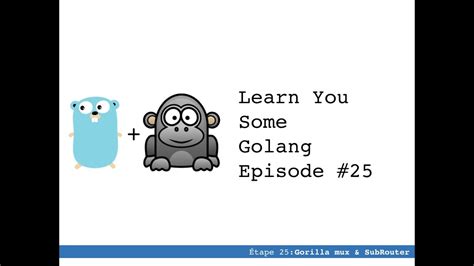 25 Introduction à Go Golang Gorilla Mux And Sub Router Niveau Moyen