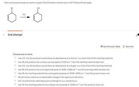 Solved How Could Spectroscopy Be Used To Support That The