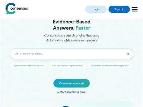 Consensus Evidence Based Answers Faster