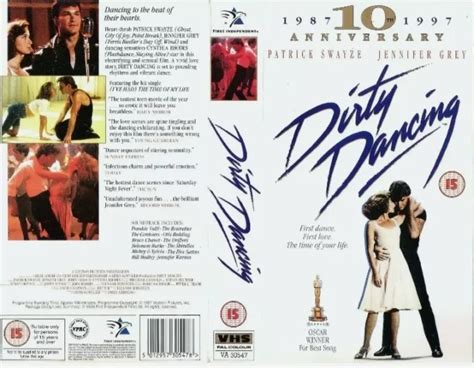 Vhs Video Dirty Dancing Th Anniversary Edition Patrick Swayze Jennifer Grey Picclick Uk