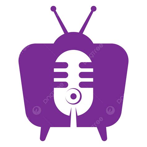 팟캐스트 채널 로고 디자인 벡터 팟캐스트 마이크 텔레비전 Png 일러스트 및 벡터 에 대한 무료 다운로드 Pngtree