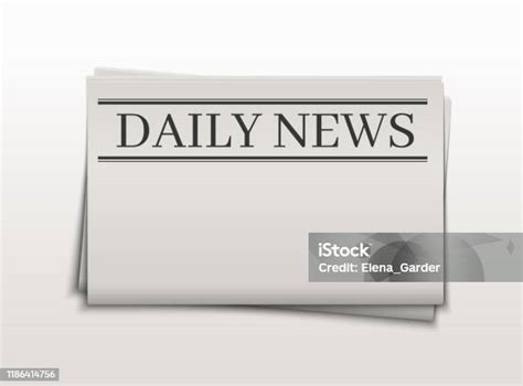 빈 신문 템플릿입니다 매일 뉴스 접힌 종이 페이지 타블로이드 모형 템플릿 신문에 대한 스톡 벡터 아트 및 기타 이미지 신문 실물 모형 일러스트레이션 Istock
