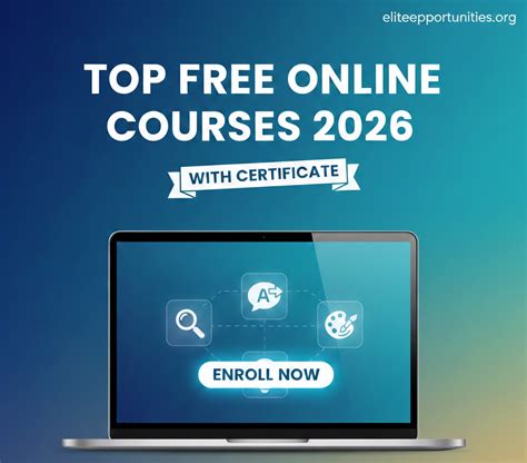 Top Free Online Courses 2026 With Certificate Enroll Now