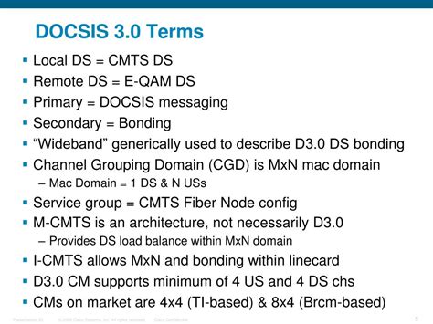PPT DOCSIS DS Planning Bandwidth Management PowerPoint Presentation ID