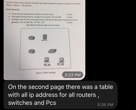 Use The Packet Tracer Network Simulator And Table Of