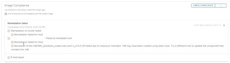 Powerflex Sdc Vib Install Using Vsphere Lifecycle Manager Vlcm Fails