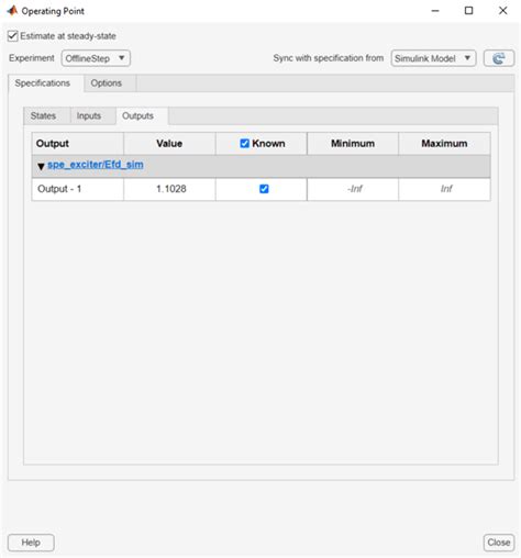 Parameter Estimation For Power Plant Excitation System Starting At Steady State Gui Matlab