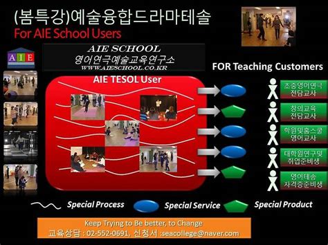 봄특강 예술융합드라마테솔 마스터과정 참가자를 모집합니다