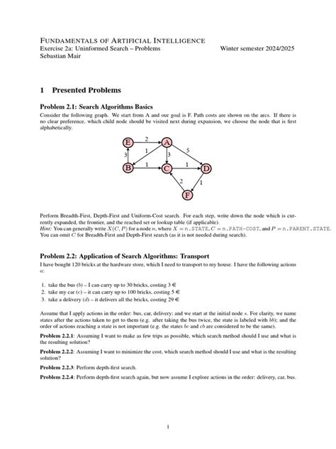 Exercise 2a Pdf Combinatorics Graph Theory