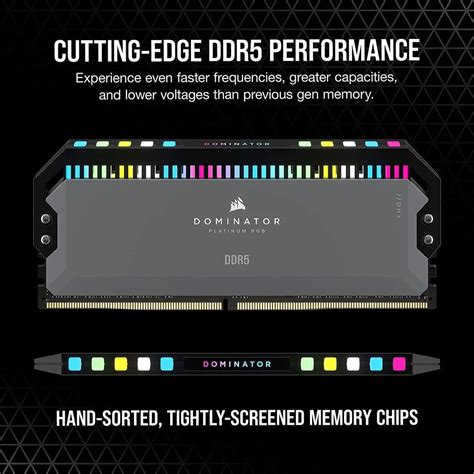 Corsair Dominator Platinum Rgb 32gb 2 X 16gb 288 Pin Pc Ram Ddr5 5200 Pc5 41600 Xmp 3 0 Amd