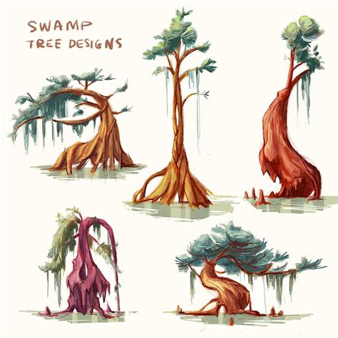Swamp Tree Drawing