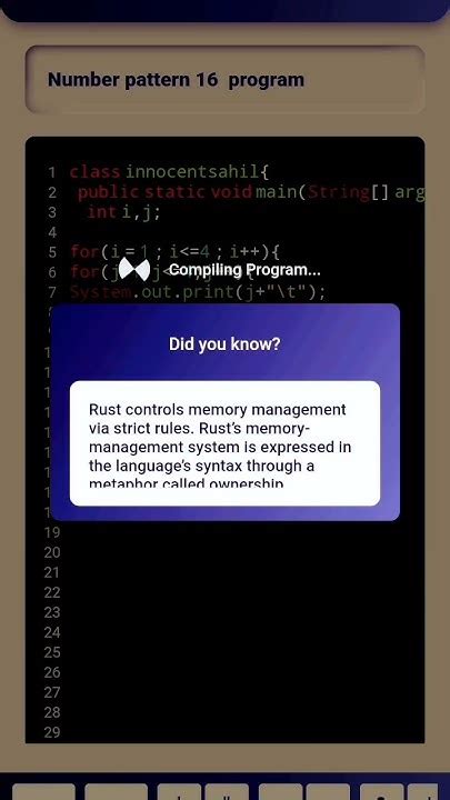💥program Pattern Java Part 16💥 Shorts Programming Coding Foryou