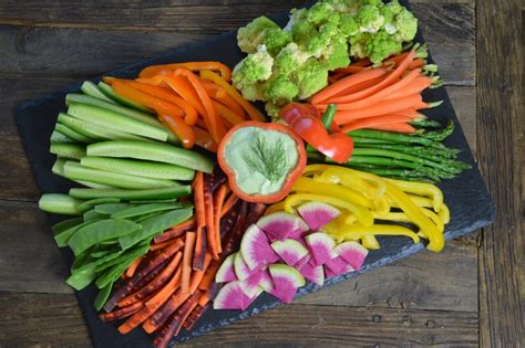 Modern Crudite With Green Goddess Dip Leah Hawkins