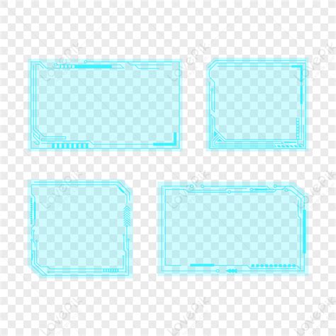 블루 게임 기술 테두리 Ui 사용자 인터페이스 공상 과학 화면 인덱스 바 테두리 일러스트이스트정보 상자 Png 일러스트 무료 다운로드 Lovepik