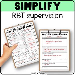 RBT Supervision Tracker Observation Forms ABA In Babe