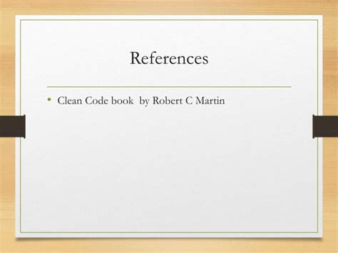 Writing Clean Code Recommendations By Robert Martin Ppt