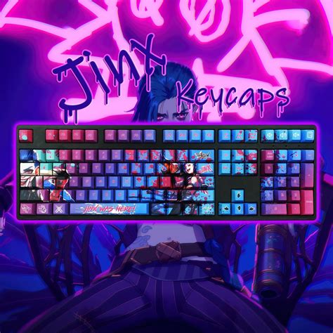 Fandomaniax League Of Legends Jinx Keycaps