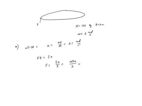 Solved A Large Wooden Turntable In The Shape Of A Flat Uniform Disk