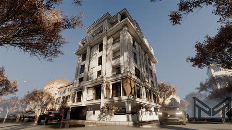 Classic Commercial Building Facade Commercial Building Facade Stock