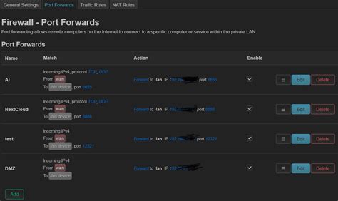port forward not work network and wireless configuration openwrt forum