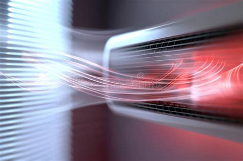 Air Conditioner Ac Indoor Heating Unit With Warm Air Flow Generative