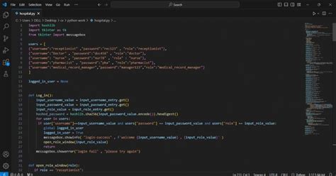 Hospital Management System Python With Tkinter Librarie Zaid I