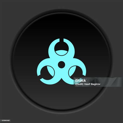 라운드 버튼 아이콘 위험 생물학 버튼 배너 라운드 응용 프로그램 일러스트에 대한 배지 인터페이스 0명에 대한 스톡 벡터 아트 및